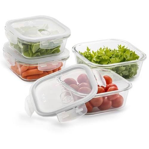 Kit Electrolux com 4 potes de vidro de fechamento hermético - Pote ...
