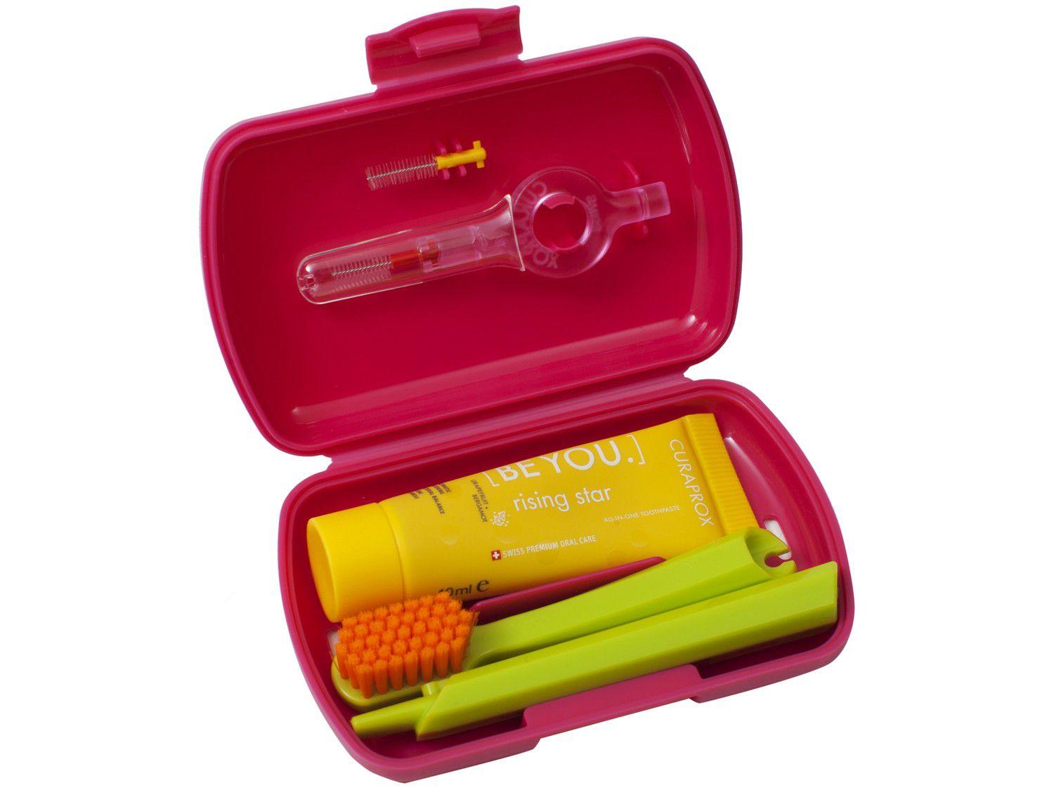 Kit Escova e Creme Dental Curaprox Travel Set