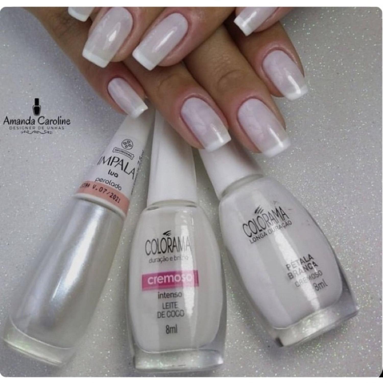 Kit Esmalte Lua ,Leite De Coco,Petala Branca - COLORAMA E IMPALA - Esmalte - Magazine Luiza