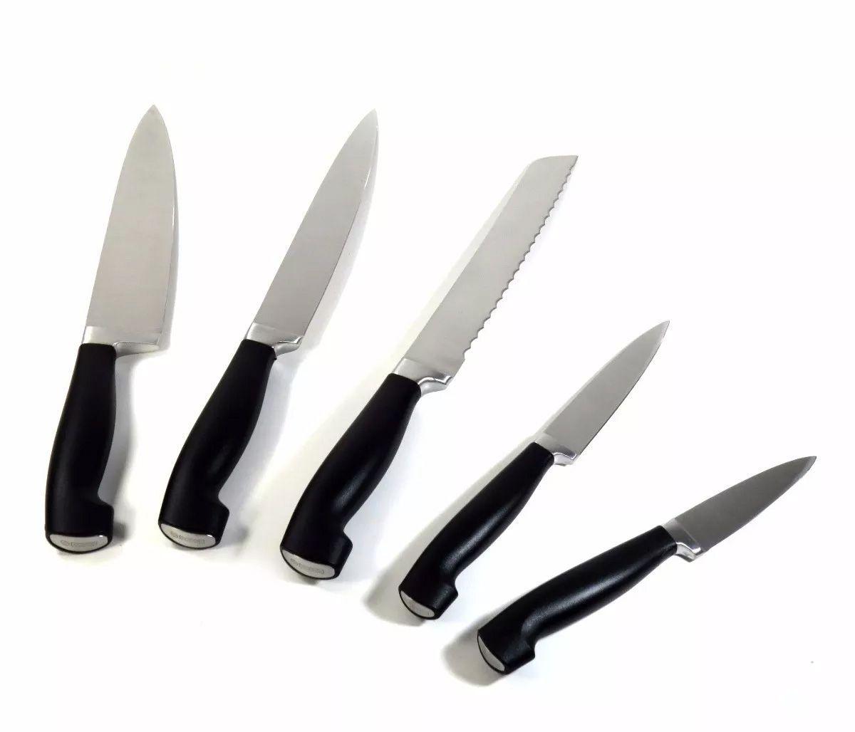 Kit facas para cozinha elegance cepo 5pcs mundial - Jogo de Facas ...