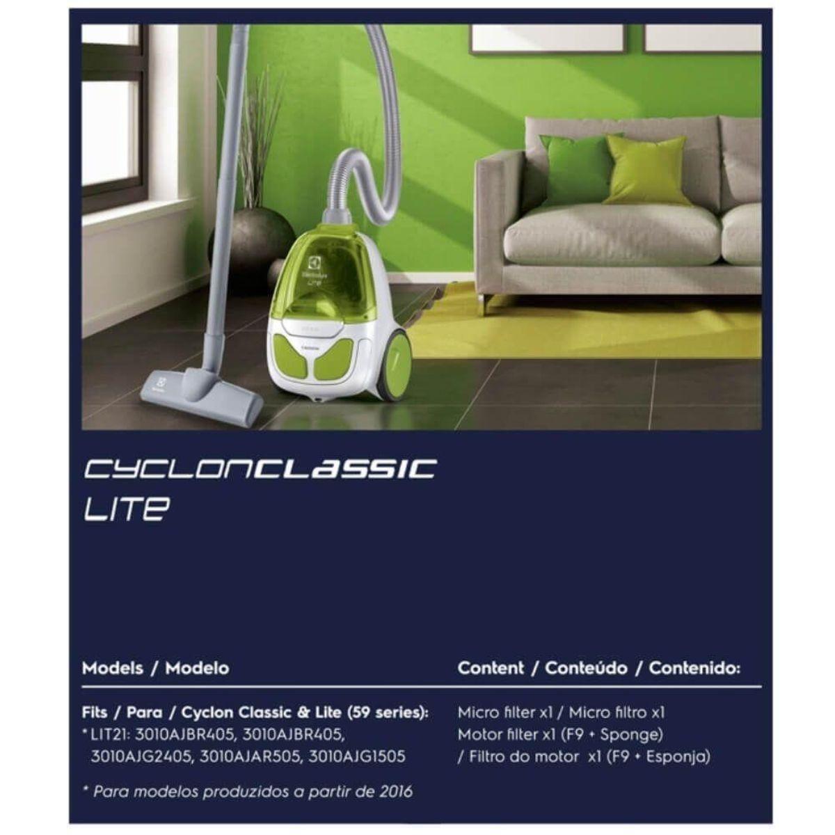 Kit Filtros e Tubos P/ Aspirador Lite Lit21 Electrolux - Filtro para ...