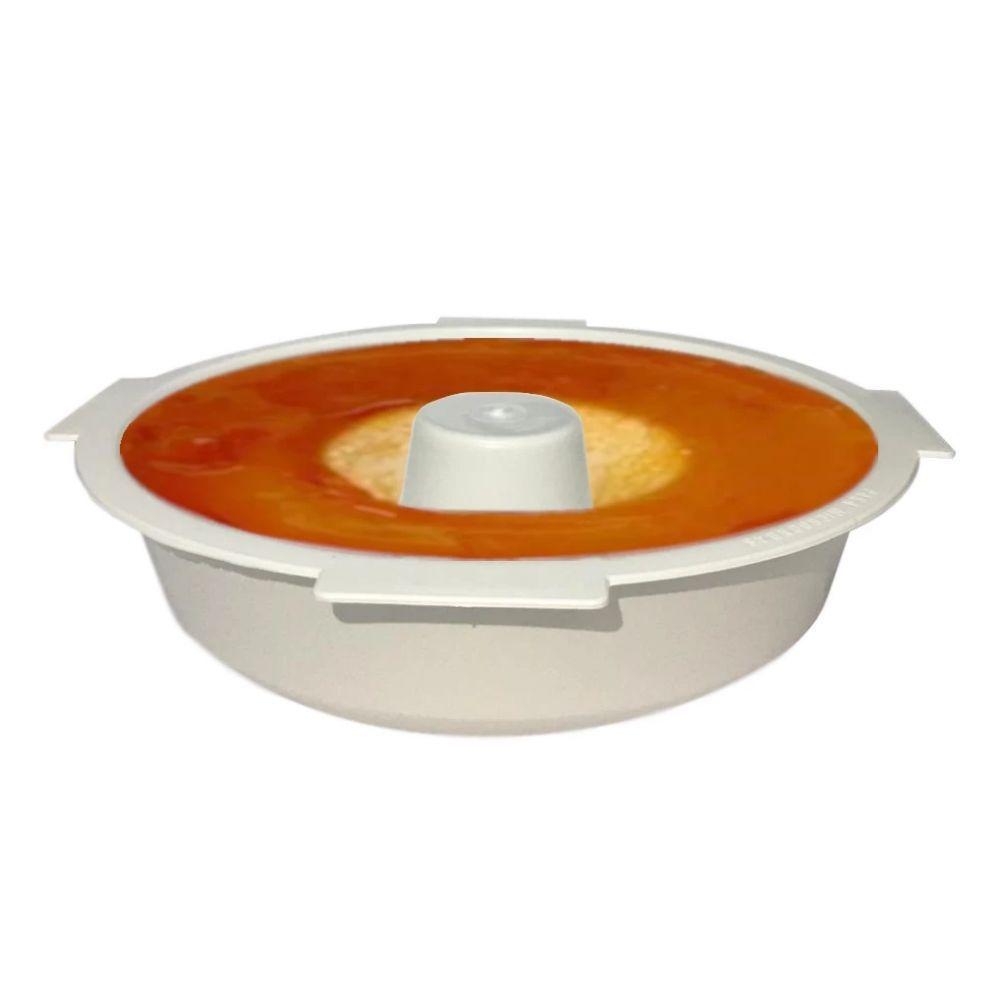 Kit Forma de Microondas para Pudim e Bolo + Panelinha para Cobertura ...