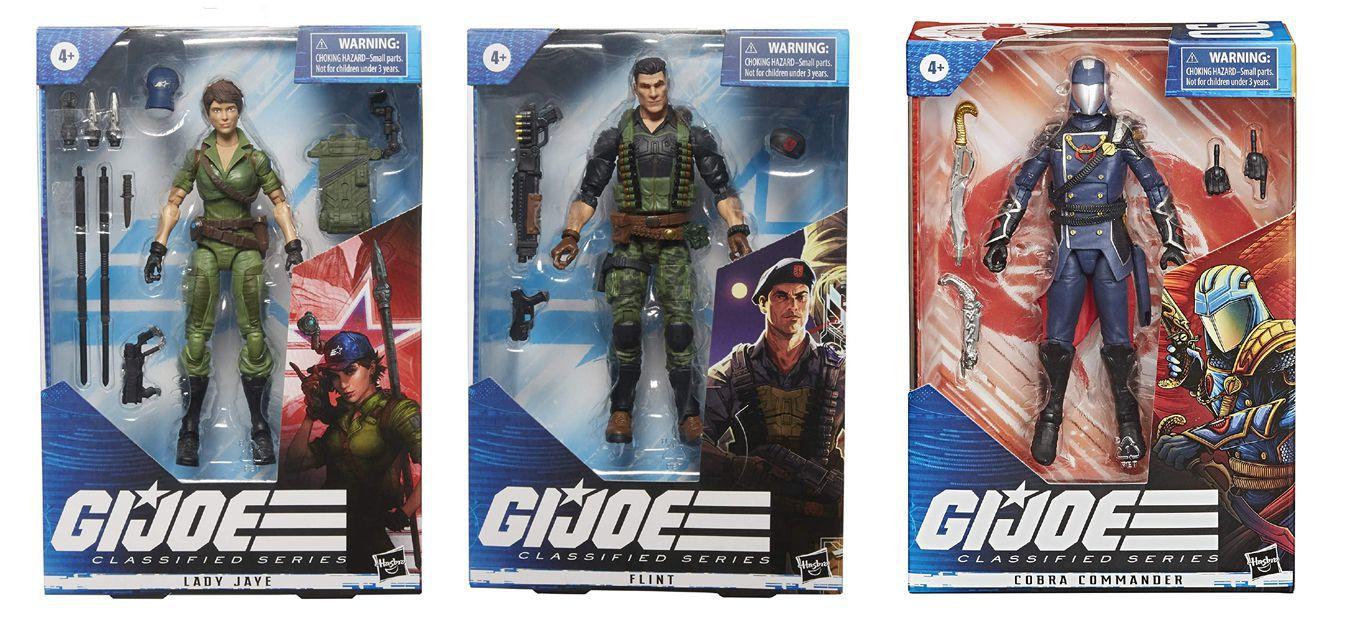Kit G.I. Joe Classified Cobra Commande , Flint e Lady Jaye - Hasbro ...