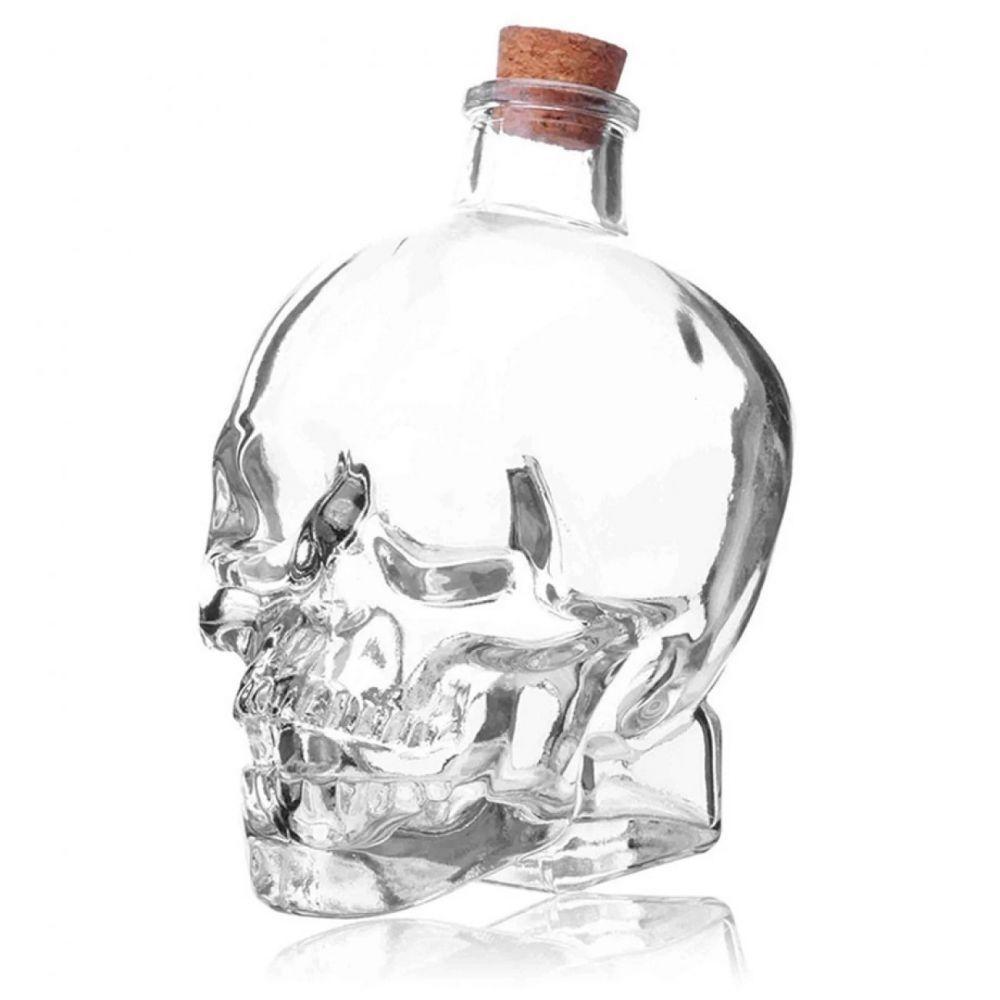 Kit Garrafa de Caveira 380 Ml + 6 Copos Shot 50 Ml Caveira Vidro Y888 ...