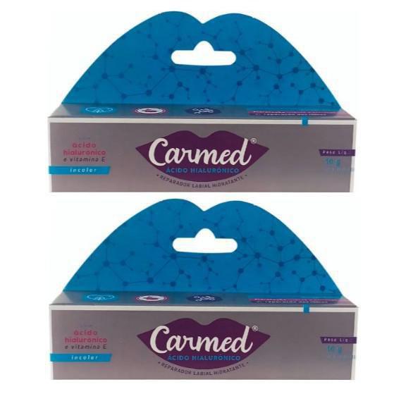 Kit Hidratante Labial Acido Hialurônico Carmed 10G 2Unidades - Cimed ...