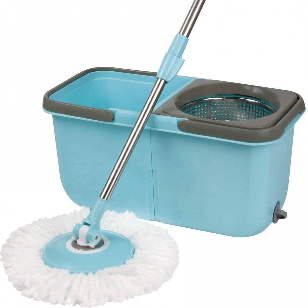 Kit Limpeza com Balde e Esfregao + Mop Spray + Limpa Vidros + Mop ...