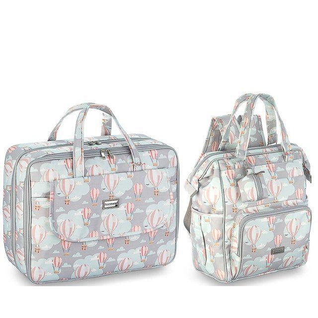 Kit mala retangular e mochila funcional balão rosa fazendo arte - Kit ...