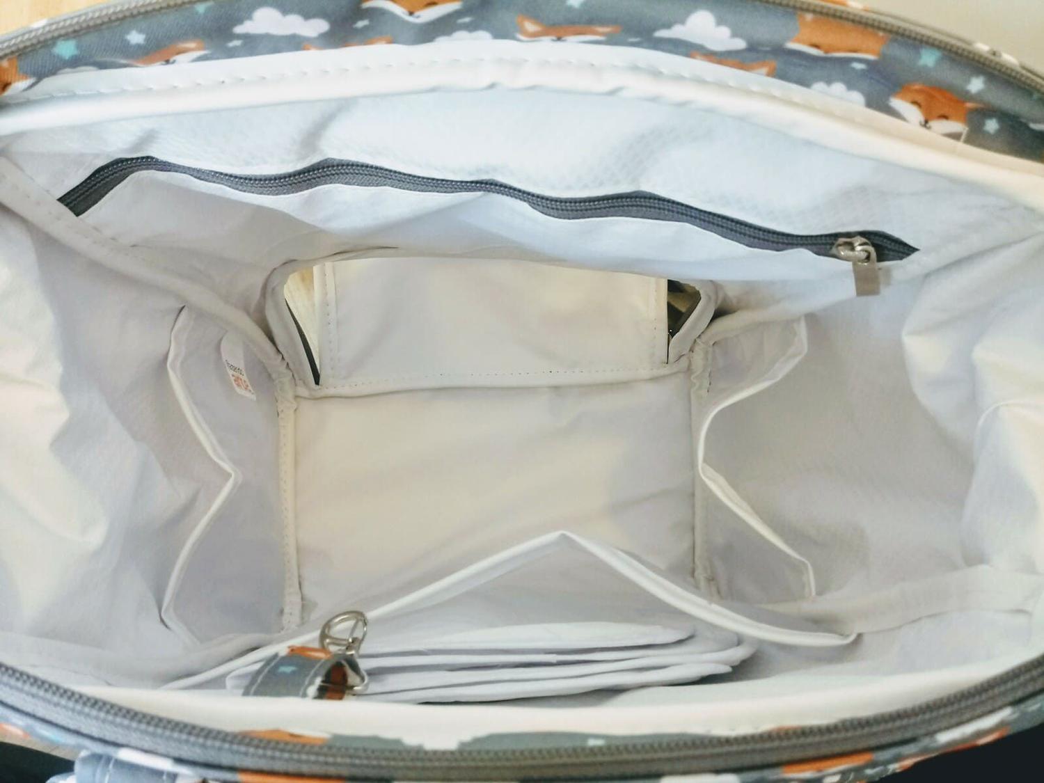 Kit mala retangular e mochila funcional raposinha cinza fazendo arte ...