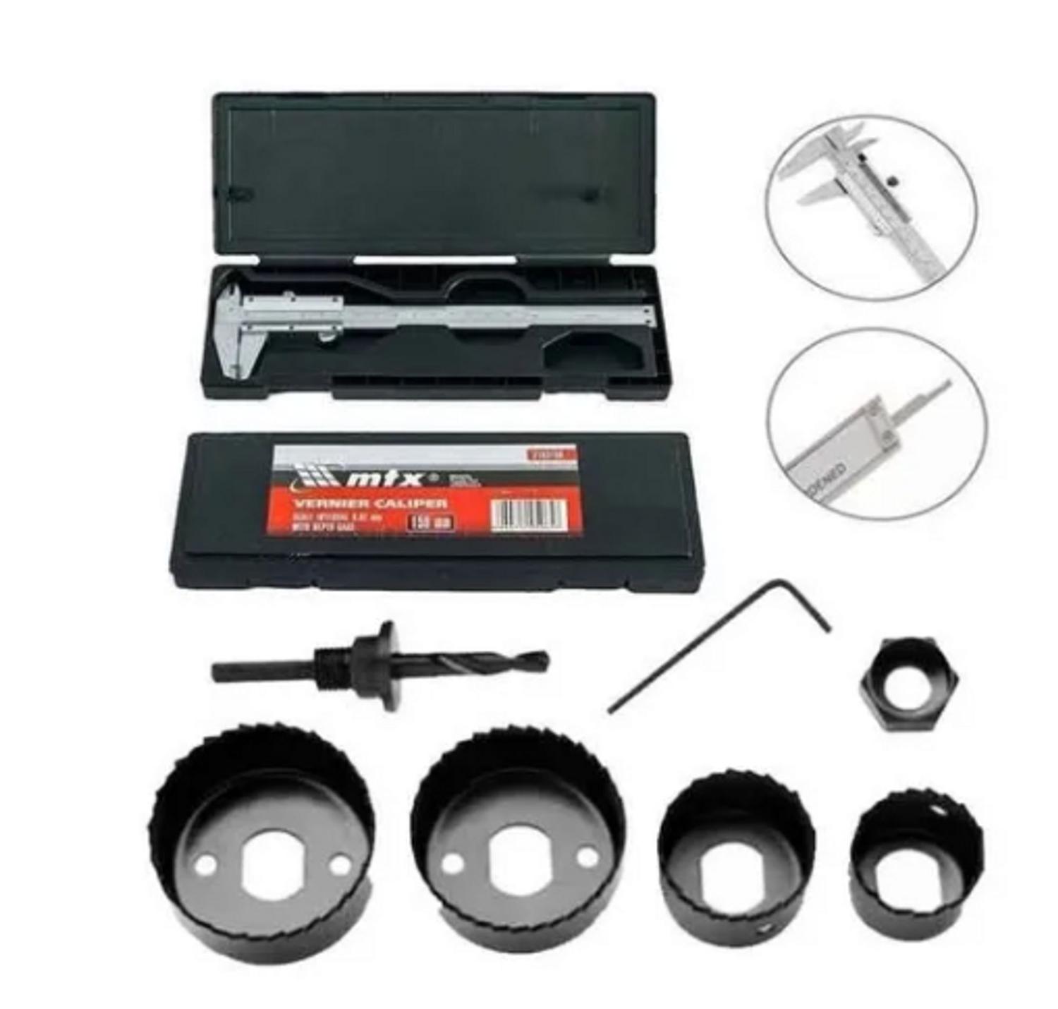 Kit Marceneiro Gesso Madeira + Paquímetro + Estojo Completo - MTX - Kit ...