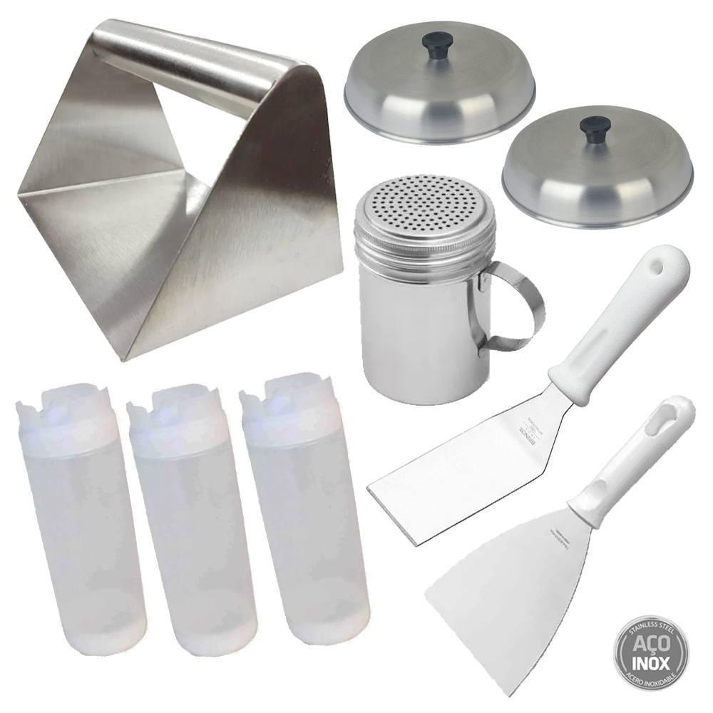 Kit Master Prensador de Hamburguer Ultra Smash + Utensílios ...
