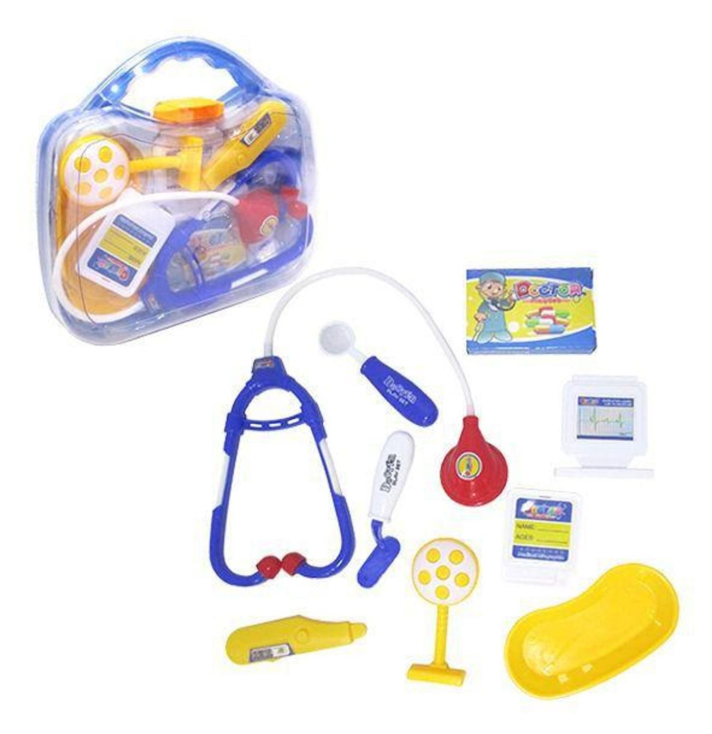 Kit Medico Infantil Com Estetoscopio E Acessorios Doctor Pla - Oem - Kit Médico Infantil ...