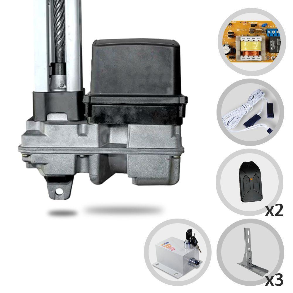 Kit Motor de Portão Basculante PPA Home R 1/4 + Suporte + Trava ...