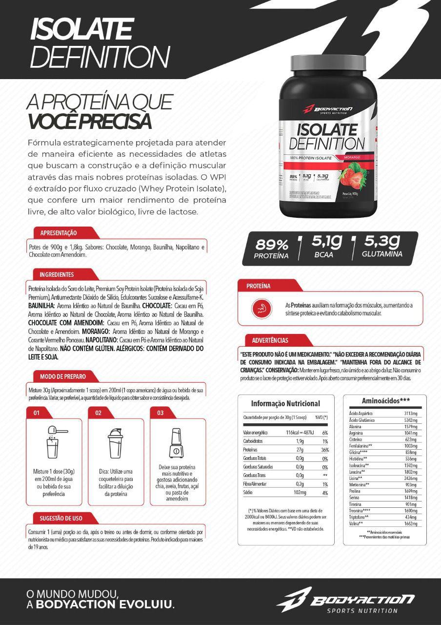 Kit Night Abdomen + Isolate Definition 900g - Body Action - Bodyaction ...