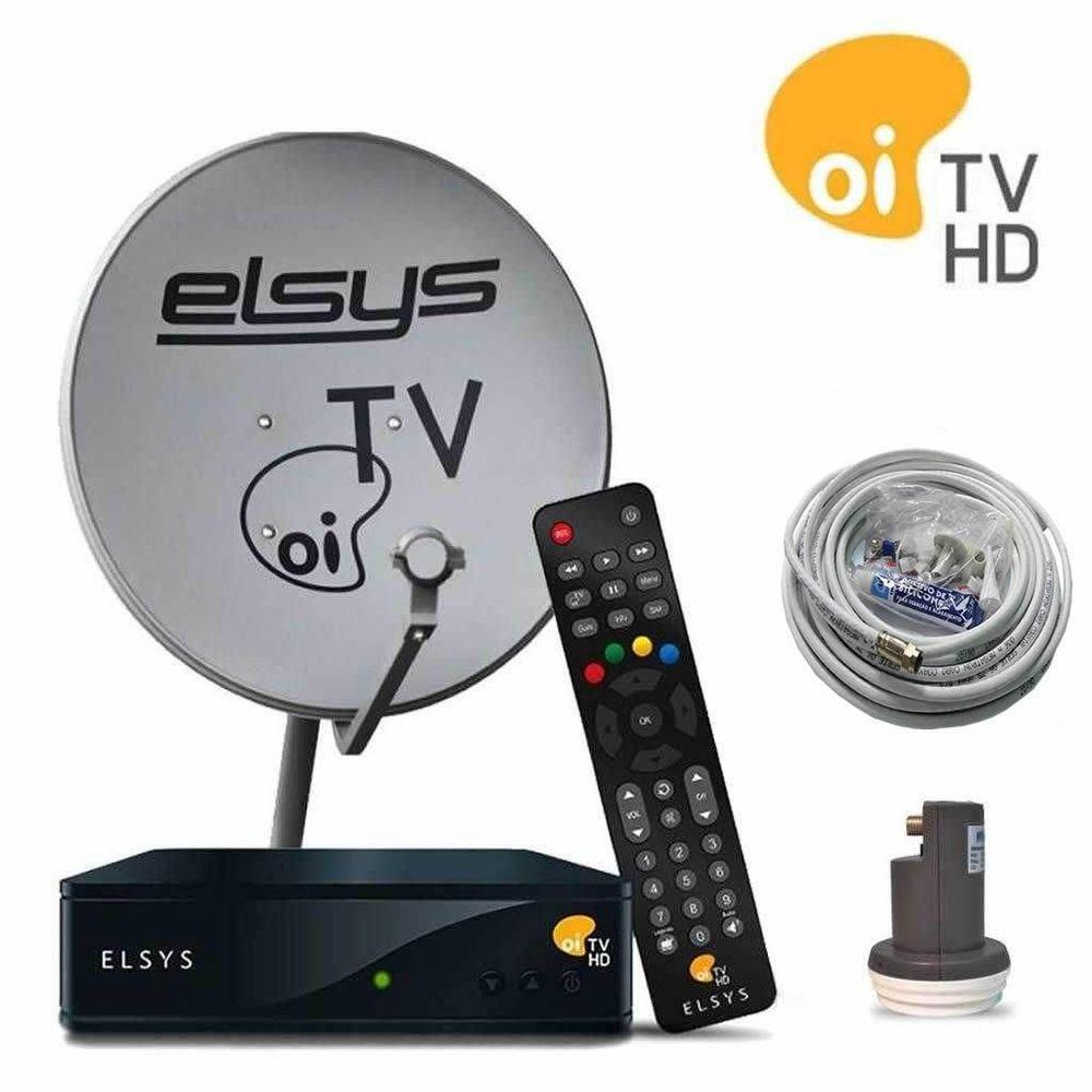 Kit oi tv livre digital hd etrs35 + etki11 - elsys - Receptor - Magazine Luiza