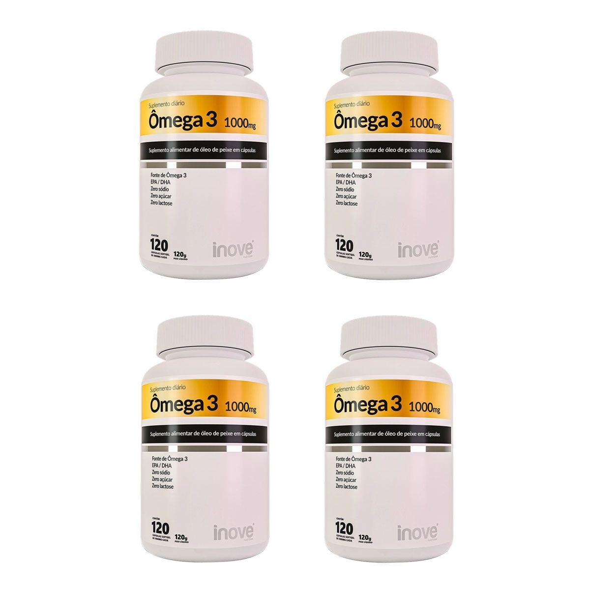 Kit Omega 3 1000mg 480 Capsulas Previne Derrame e Infarto - Inove ...