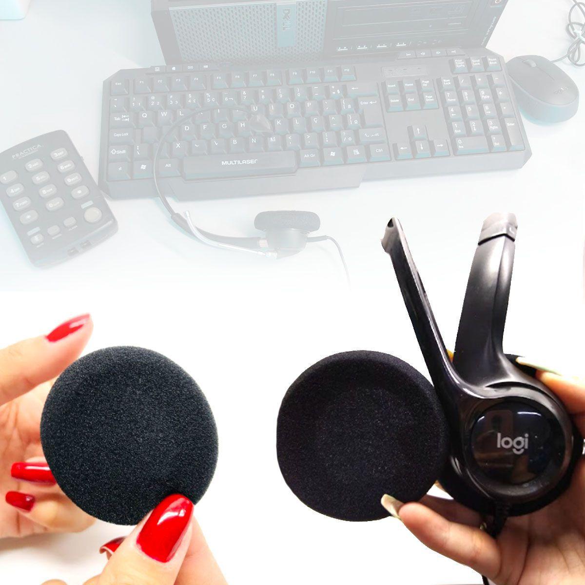 Kit Par - Com 2 Espumas Headset PLANTRONICS 7cm - Triks - Espuma para ...