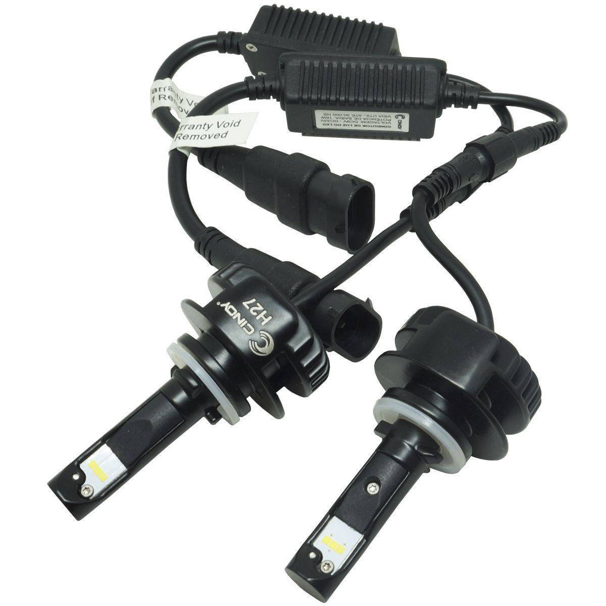 Kit Par Lâmpada Super Ultra Led Plus Automotiva Farol 12000 Lumens ...