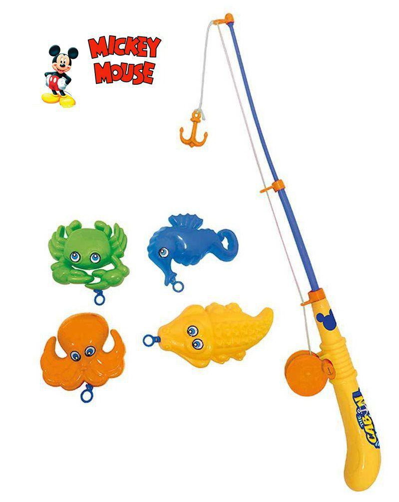 Kit pescaria varinha pega peixe com 5 peças mickey - Etitoys - Outros ...