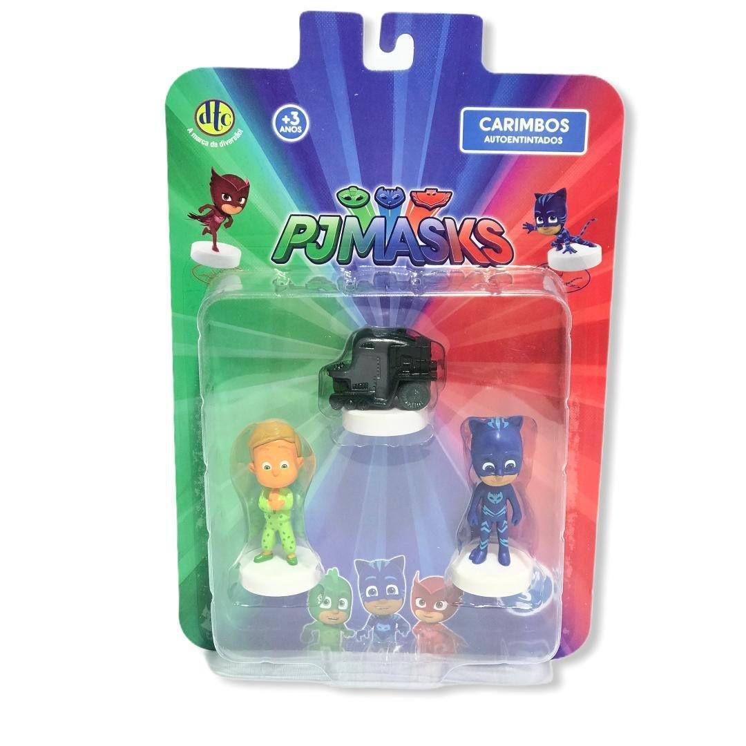 Kit Pj Masks 12 Bonecos Carimbos Heróis Sortidos - DTC - Boneco PJ ...