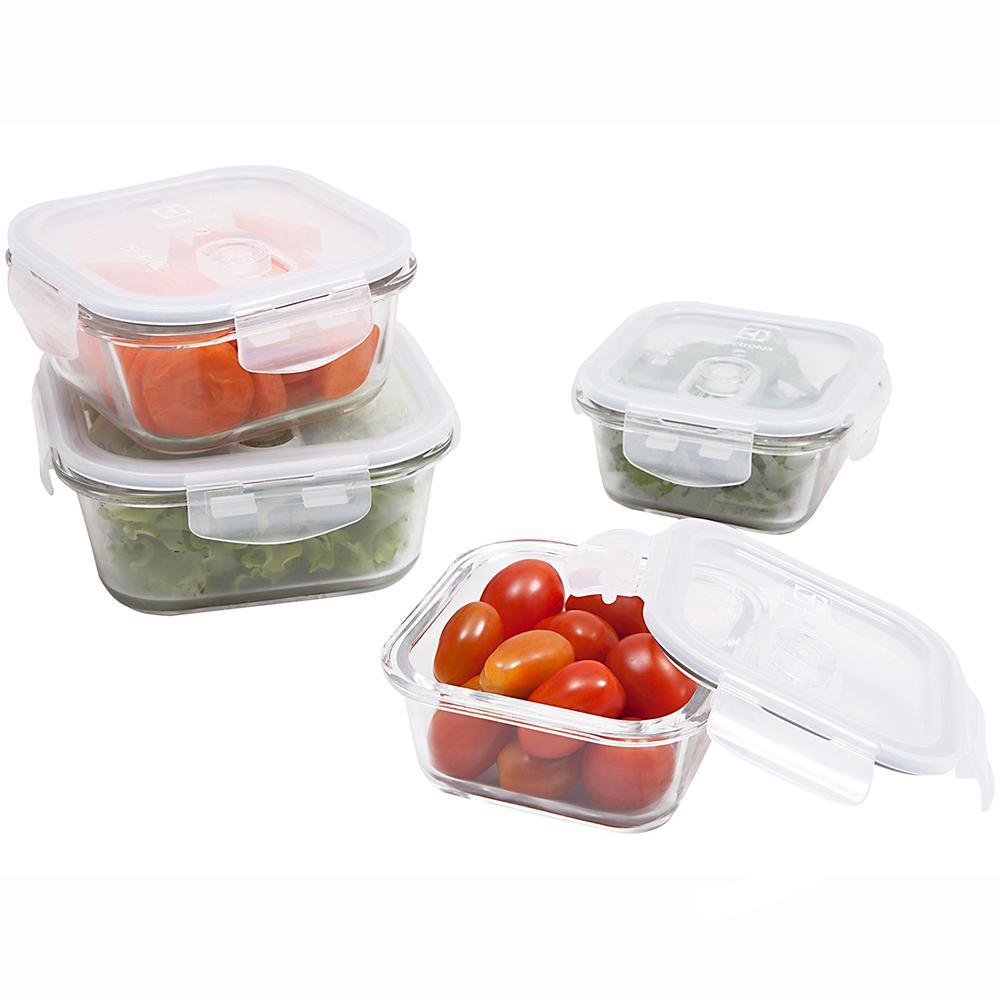 Kit Potes Electrolux Herméticos de Vidro 04 Unidades 41036662 - Pote ...