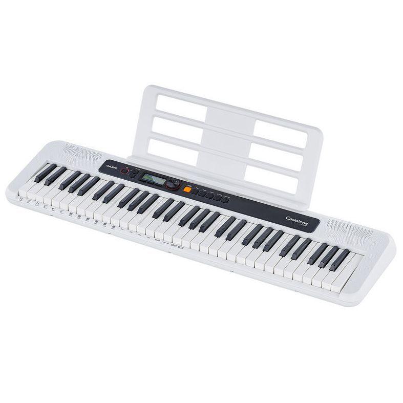Kit Teclado Casio Tone CT-S200 WE Musical 61 Teclas Branco com Cabo ...