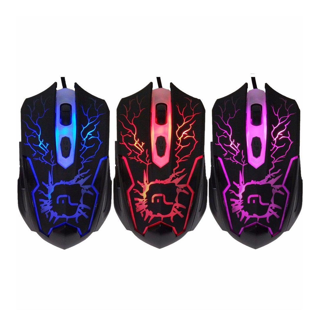 Kit Teclado e Mouse gamer Lightning TC195 USB LED de 3 cores Multilaser ...