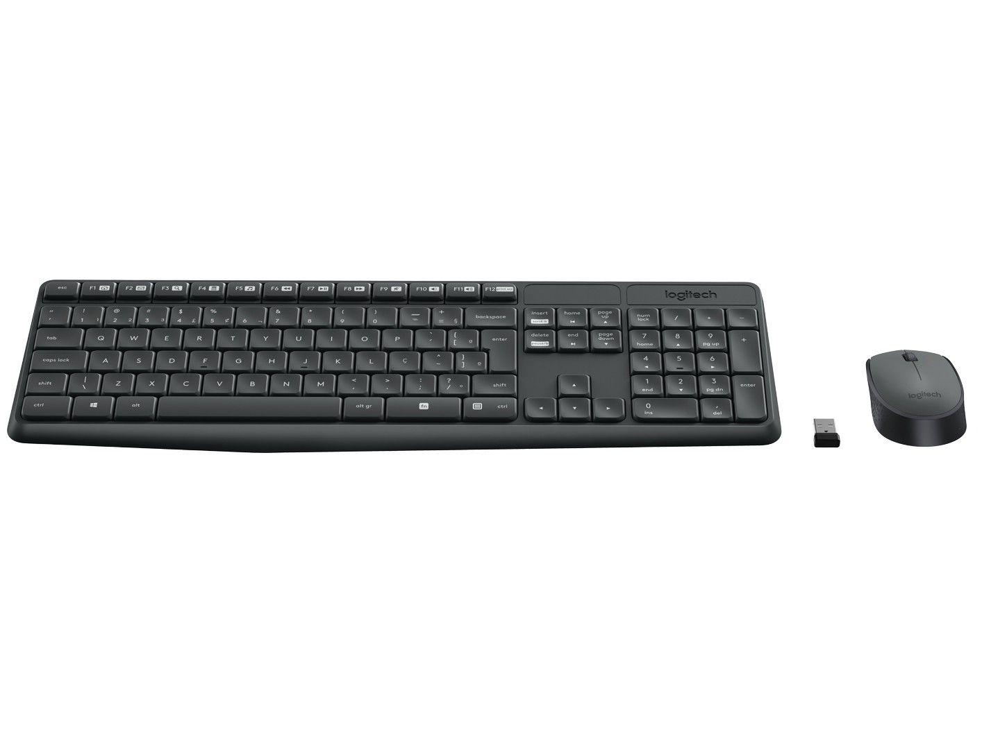 Kit Teclado e Mouse Sem Fio Logitech MK235 - Kit Teclado e Mouse ...