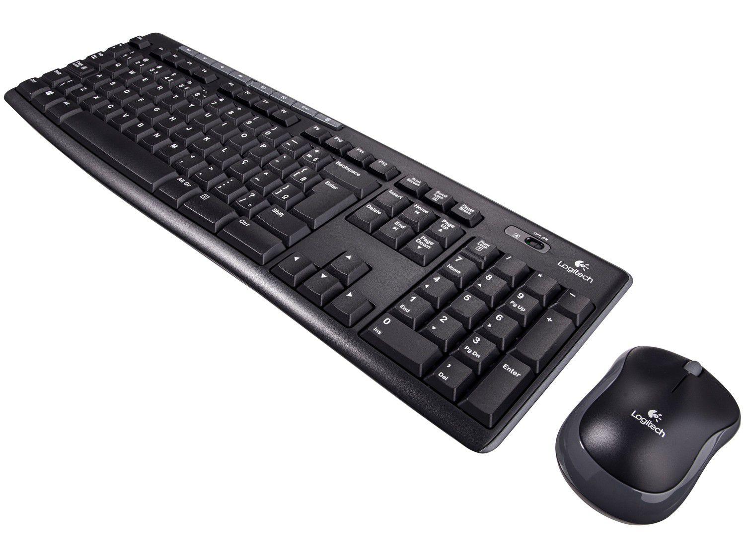 Kit Teclado e Mouse Sem Fio Logitech - MK270 - Kit Teclado e Mouse ...