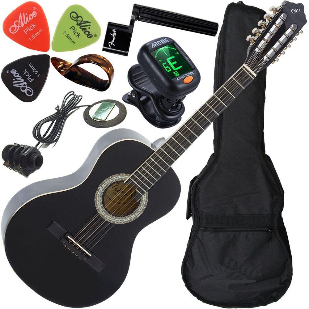 Kit Viola Caipira Elétrica C/ Capa Acessórios Vs14 Giannini - Violino e ...