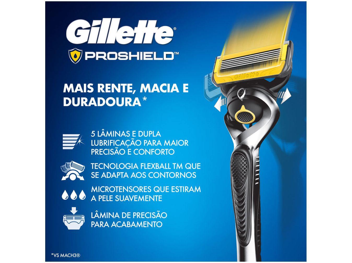Lâmina de Barbear Gillette Fusion Proshield 2 Peças