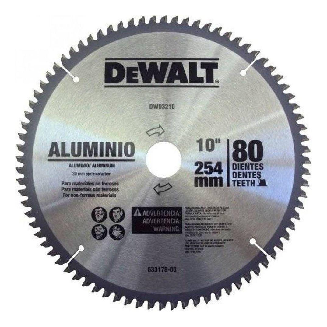 Lamina Serra Esq.10 80 Dentes Aluminio - Dwa03210 Dewalt - Lâmina de ...