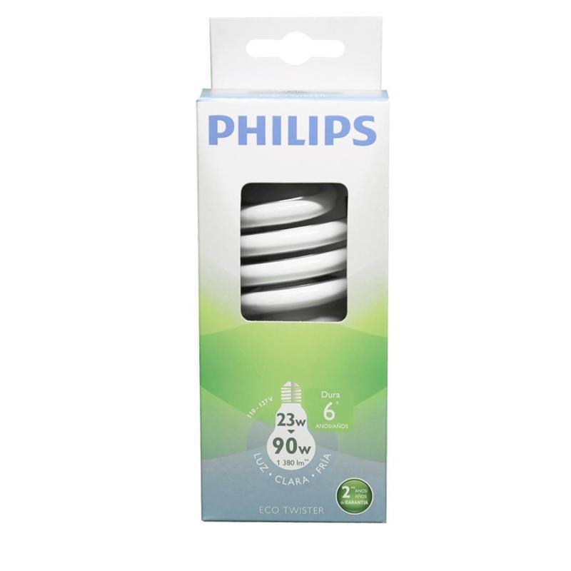 Lâmpada Fluorescente Eco Twister Fría 23W E27 110V - Philips - Lâmpada Fluorescente - Magazine Luiza