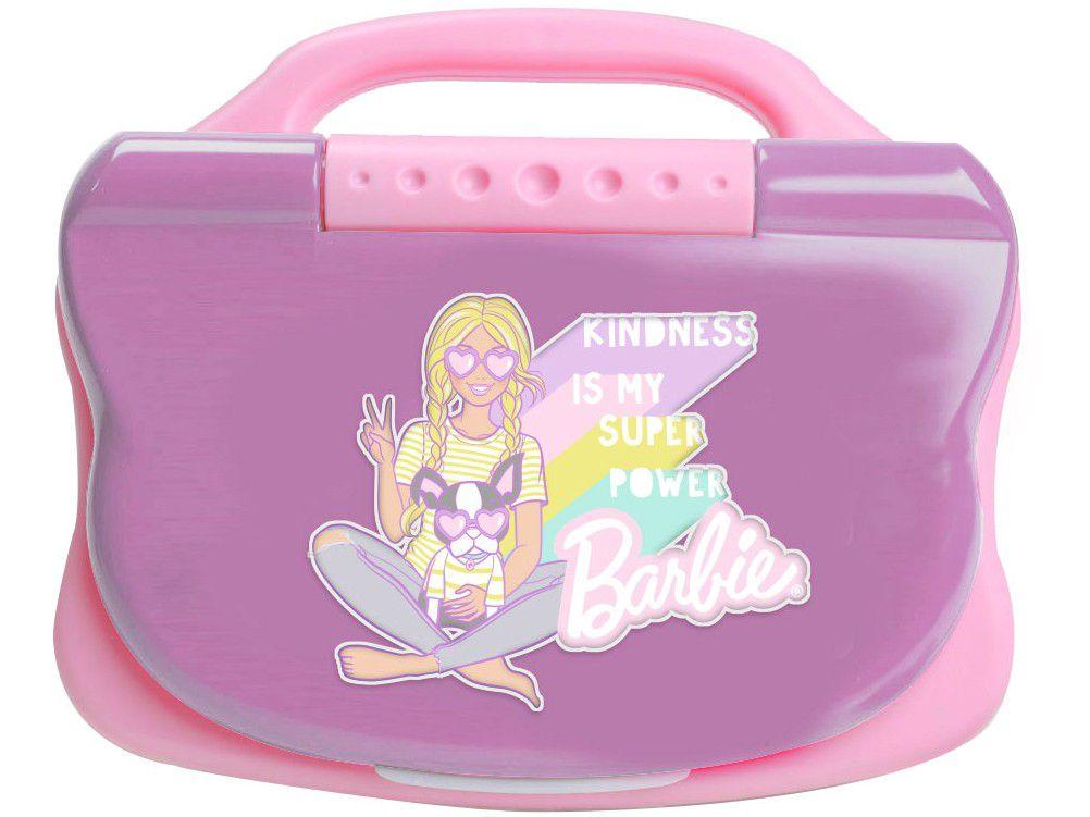 Laptop Infantil Barbie Bilingue Musical - Emite Som Candide - Laptop ...