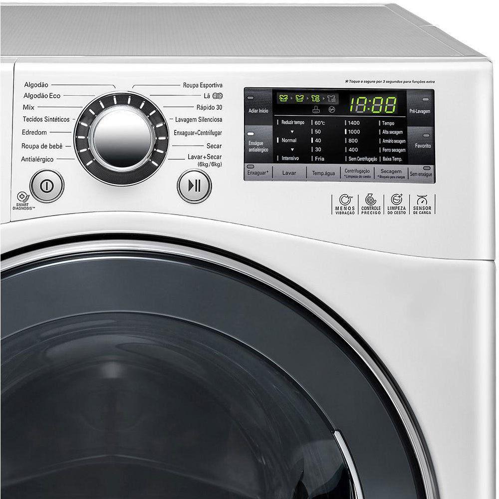 Lava e Seca 10,2 kg Touch Led - WD1412RT - LG - LG Linha Branca - Lava e Seca - Magazine Luiza