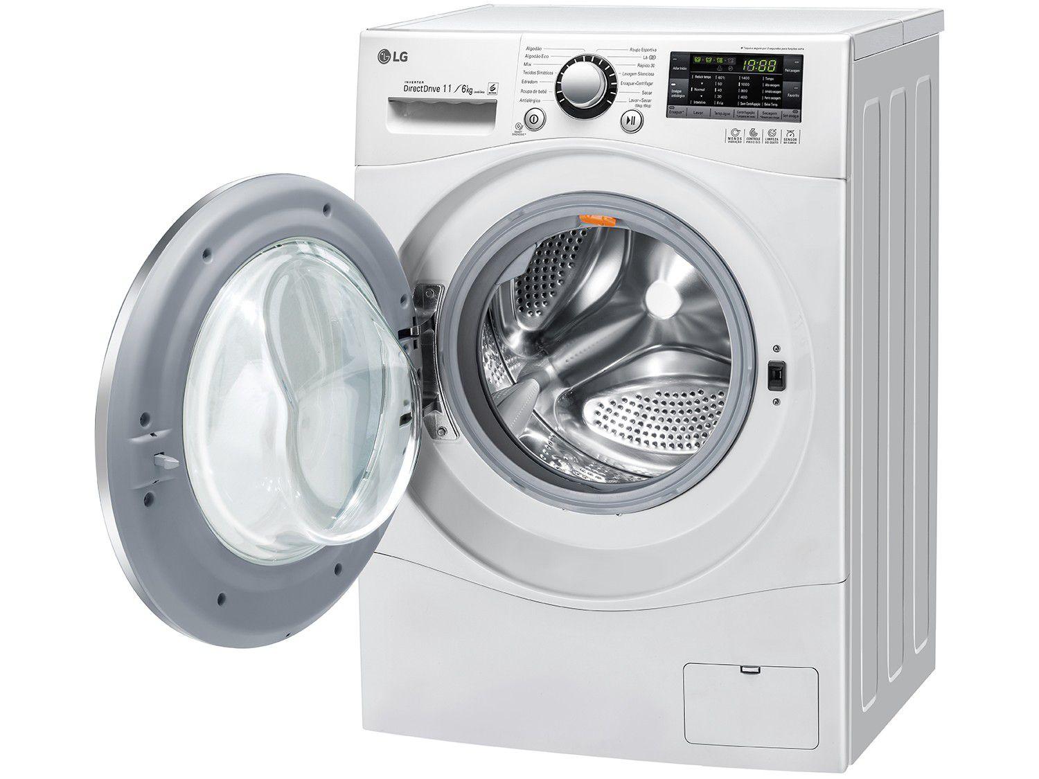 Lava e Seca LG 11kg Smart Care Prime Touch - 14 Programas de Lavagem Água Quente - Lavadora de ...