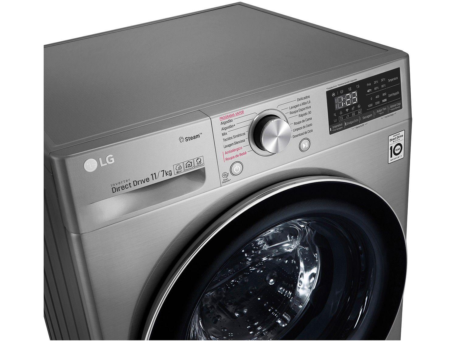 Lava e Seca LG 11kg VC4 CV5011TS4 - 14 Programas de Lavagem - Lava e Seca - Magazine Luiza