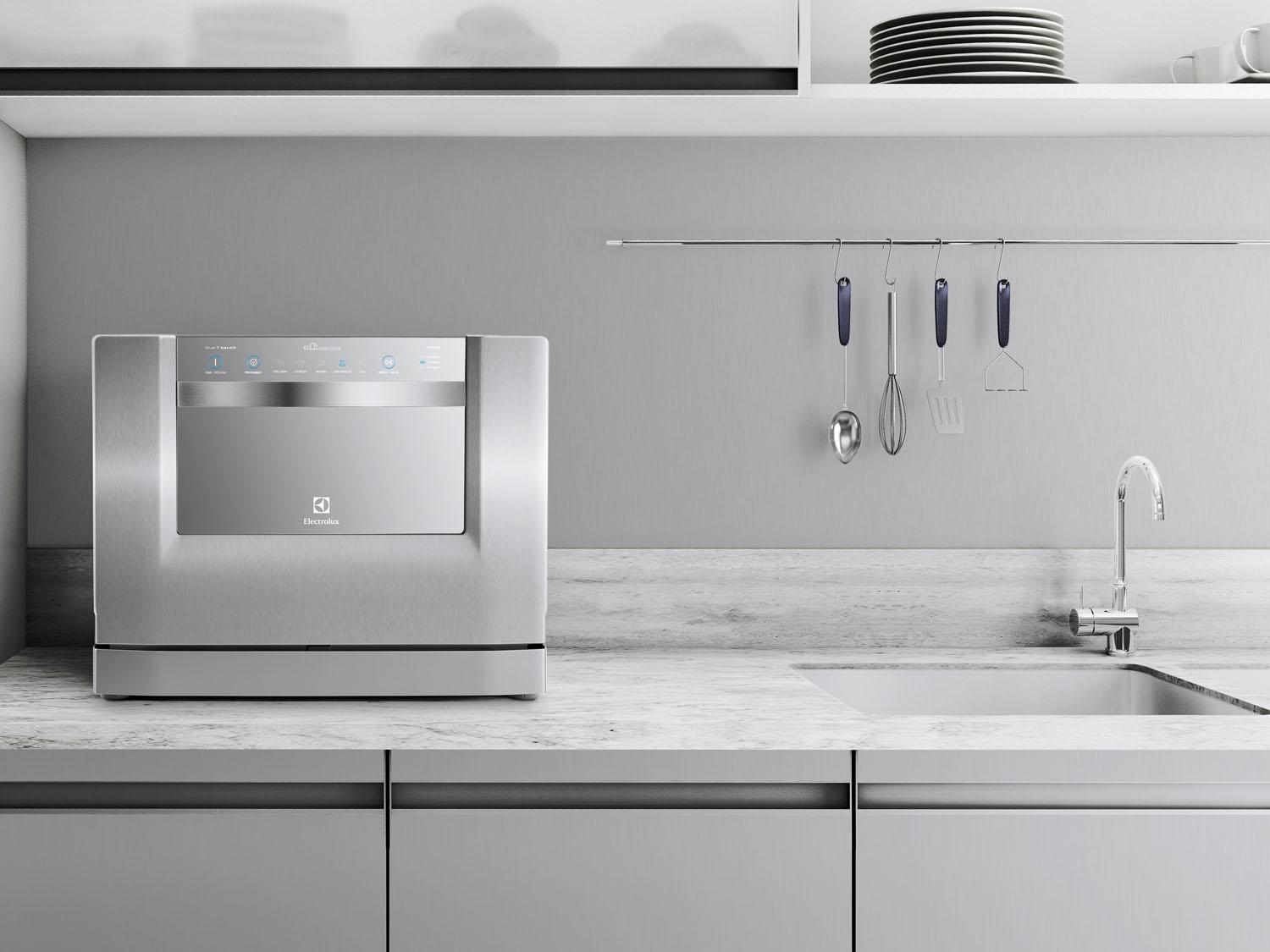 Lava-Louças Electrolux LE06X Inox 6 Serviços - Blue Touch - Lava-Louças ...