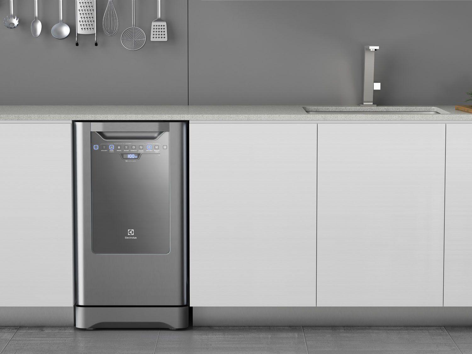 Lava-Louças Electrolux LI10X Inox 10 Serviços - Blue Touch - Lava ...