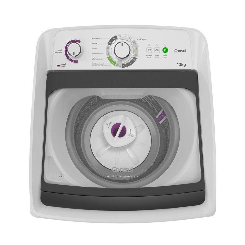 Lavadora Consul CWH12 12kg Dosagem Econômica e Ciclo Edredom - Máquina ...