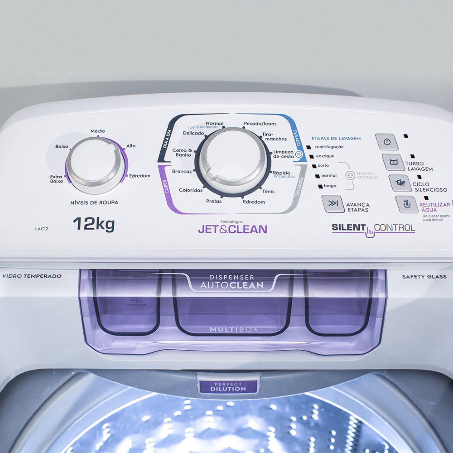 Lavadora de Roupas Automática Electrolux Compacta 12Kg LAC12 220V ...