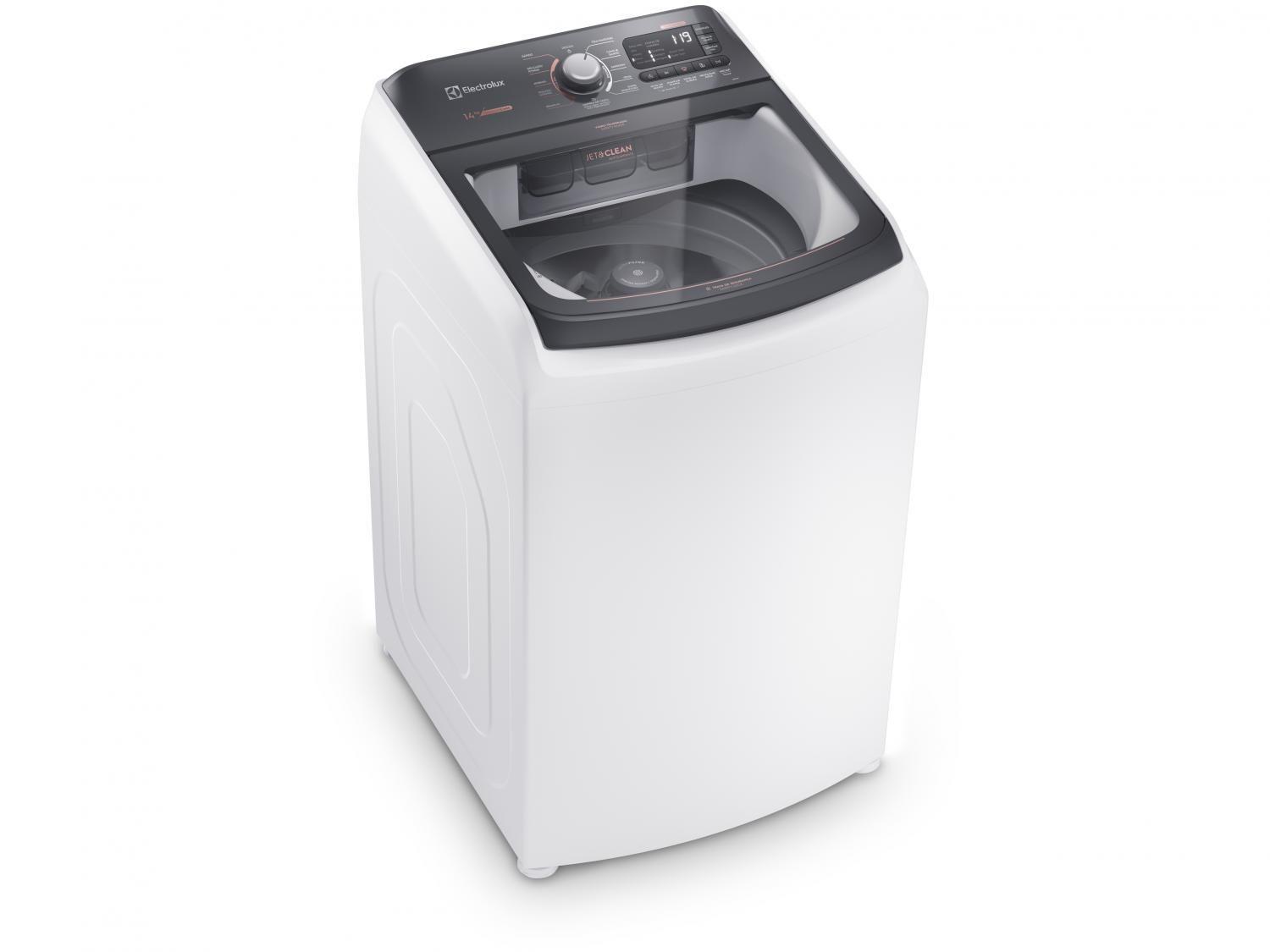 Lavadora de Roupas Electrolux 14kg Cesto Inox 11 Programas de Lavagem Branca Premium Care LEC14