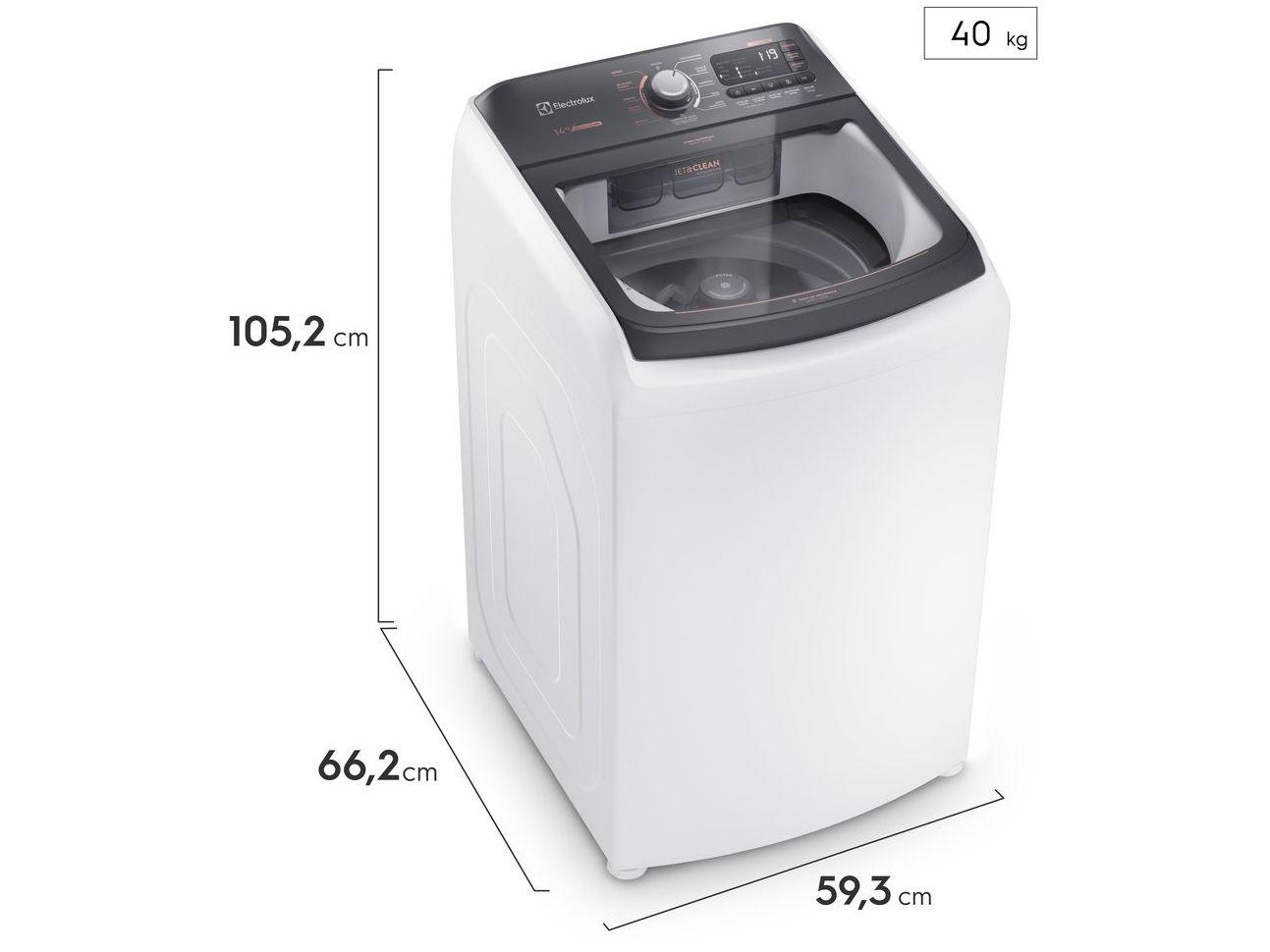 Lavadora de Roupas Electrolux 14kg Cesto Inox 11 Programas de Lavagem ...