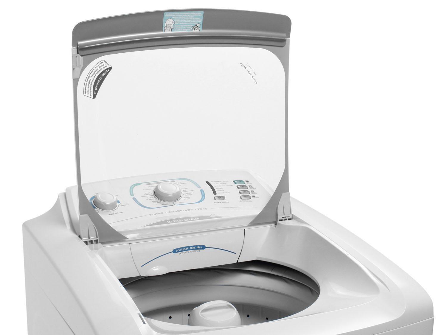 Lavadora de Roupas Electrolux Turbo Capacidade - LT15F 15Kg Lava Edredom Multidispenser ...