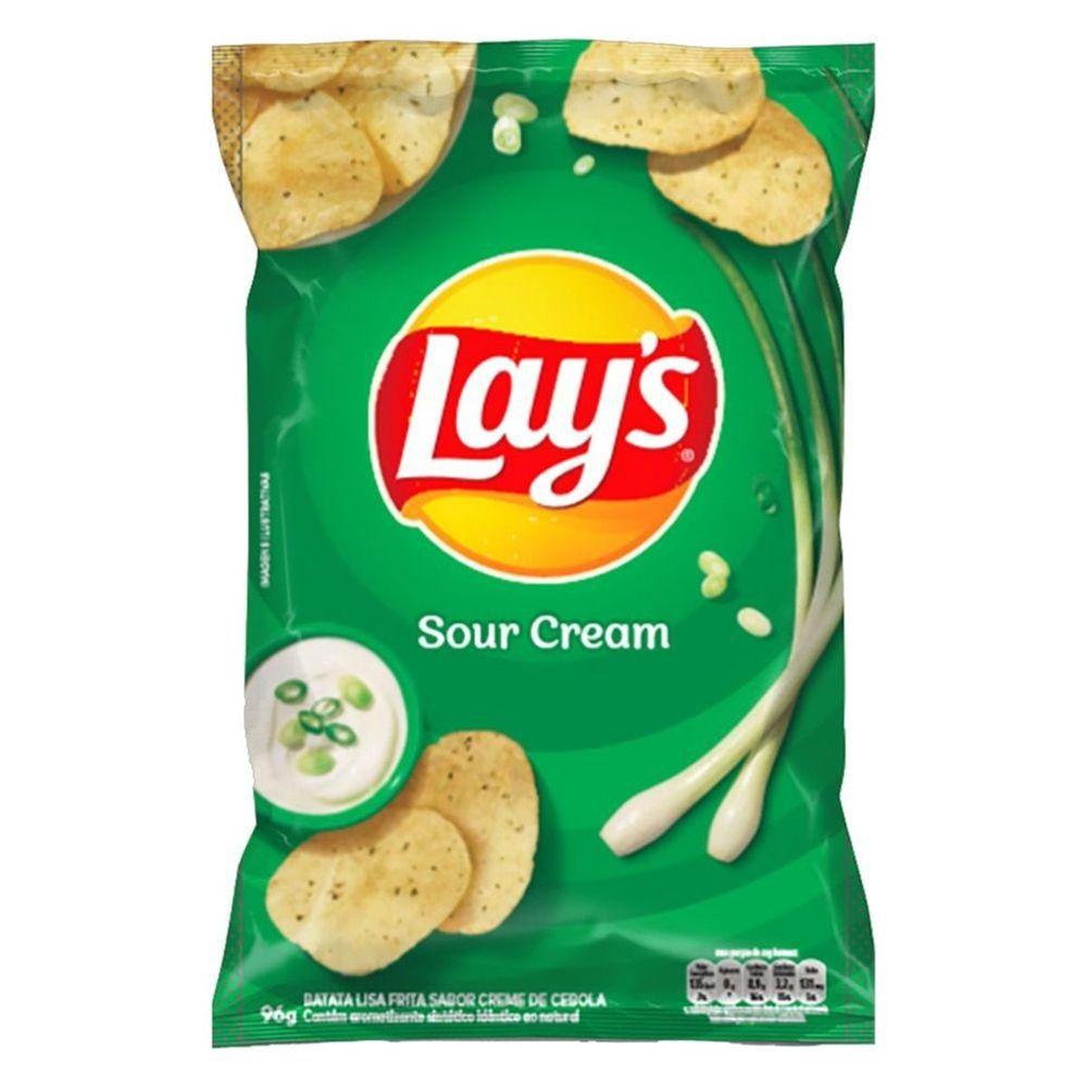 Lays Sour Cream 80G - Salgadinhos e Aperitivos - Magazine Luiza