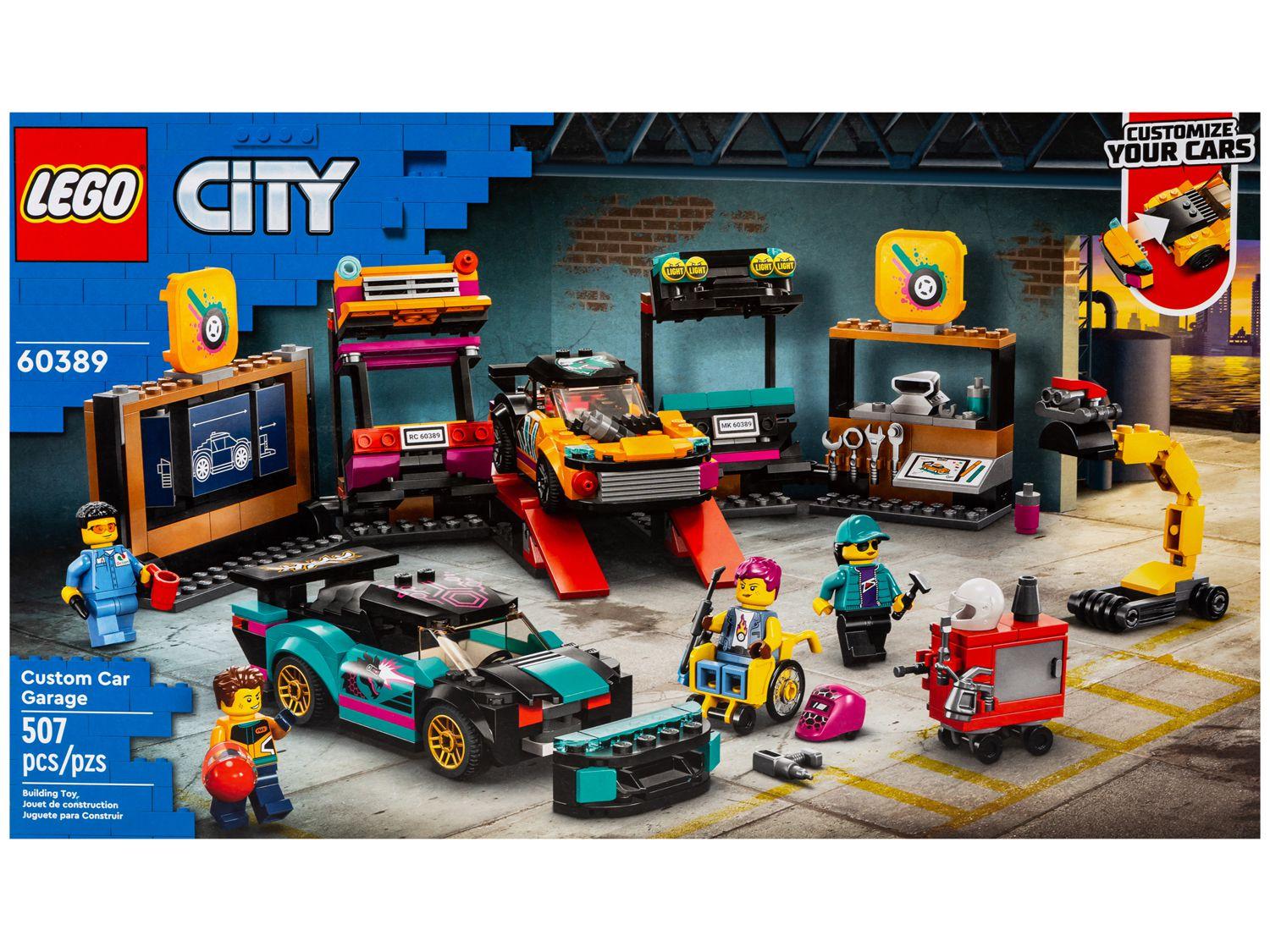LEGO City Oficina de Personalização de Carros 507 Peças 60389