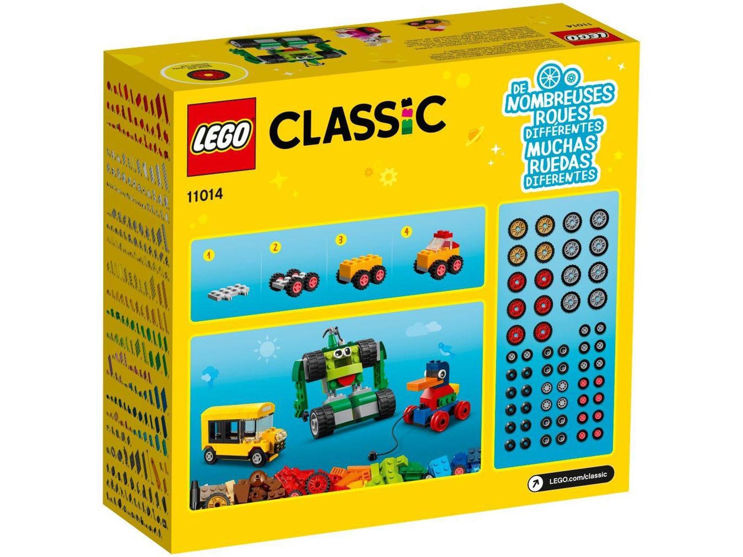 LEGO Classic Blocos e Rodas 653 Peças 11014 - Brinquedos de Montar e ...