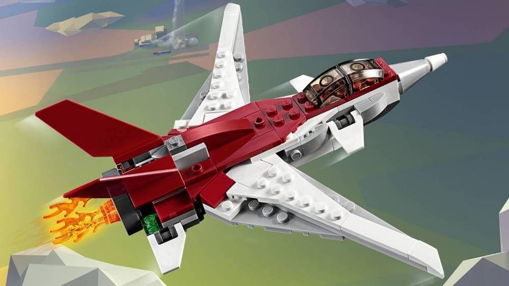 LEGO Creator 3 em 1 - Avião Futurista - Brinquedos de Montar e ...