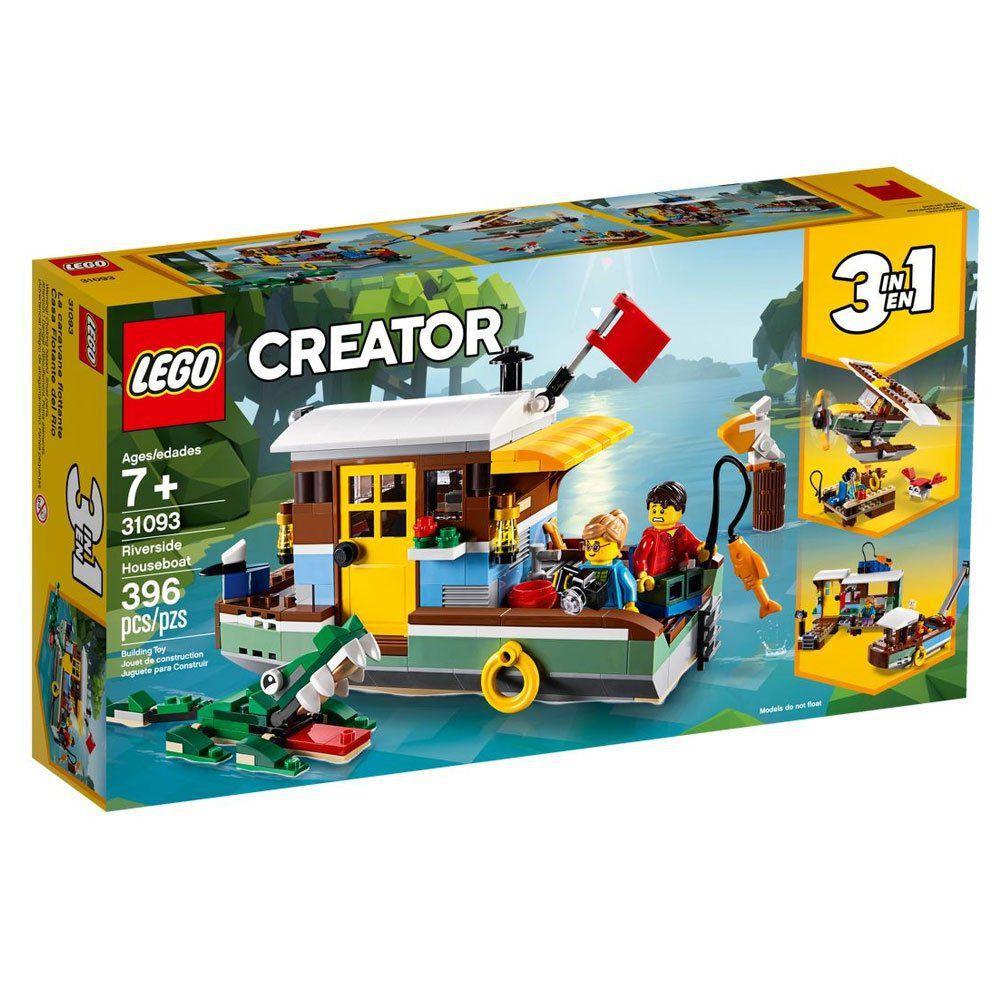 Lego Creator 3 em 1 Casa Flutuante Riverside - Lego 31093 - Brinquedos ...