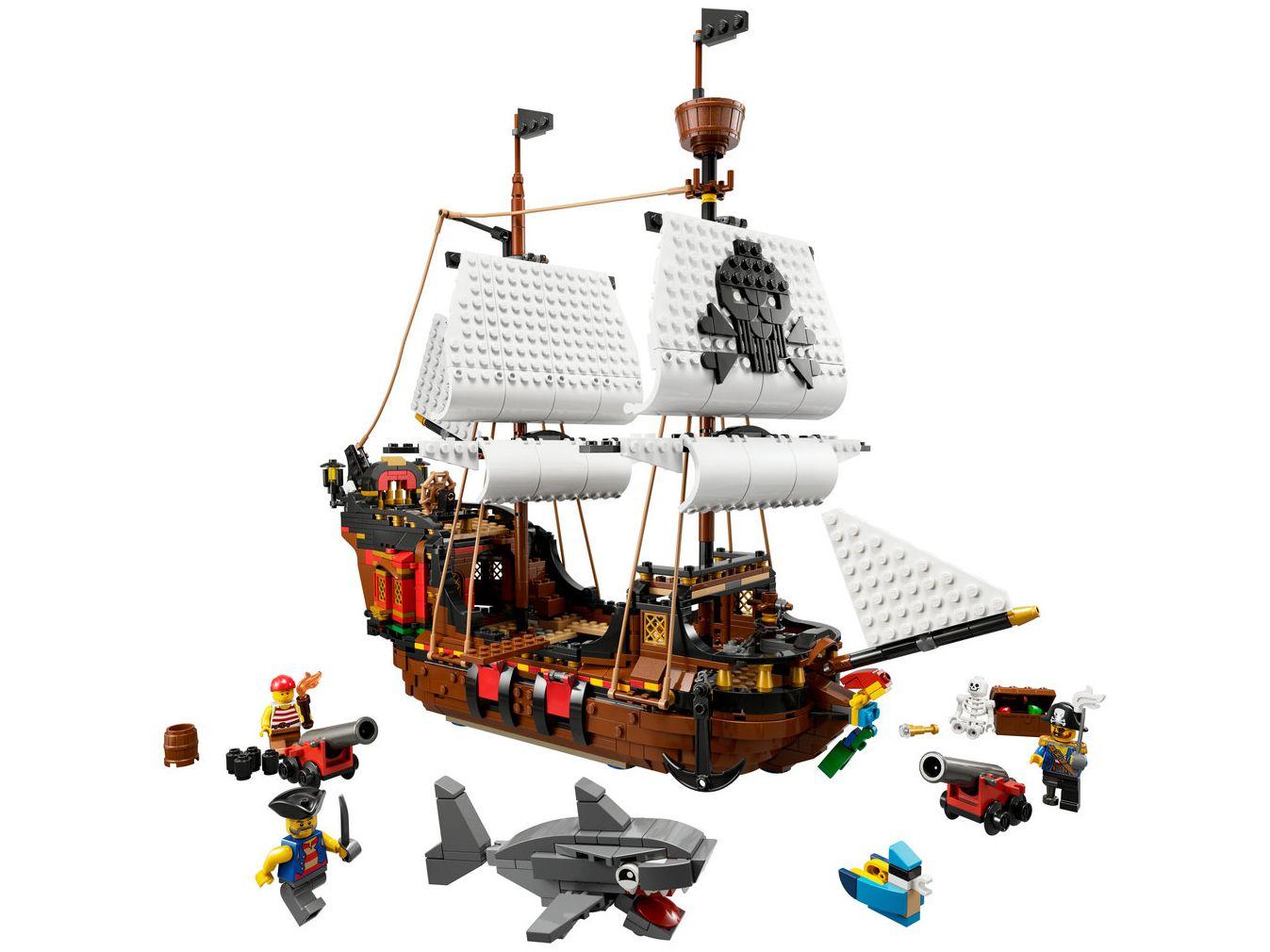 LEGO Creator Barco Pirata 3 em 1 1264 Peças 31109