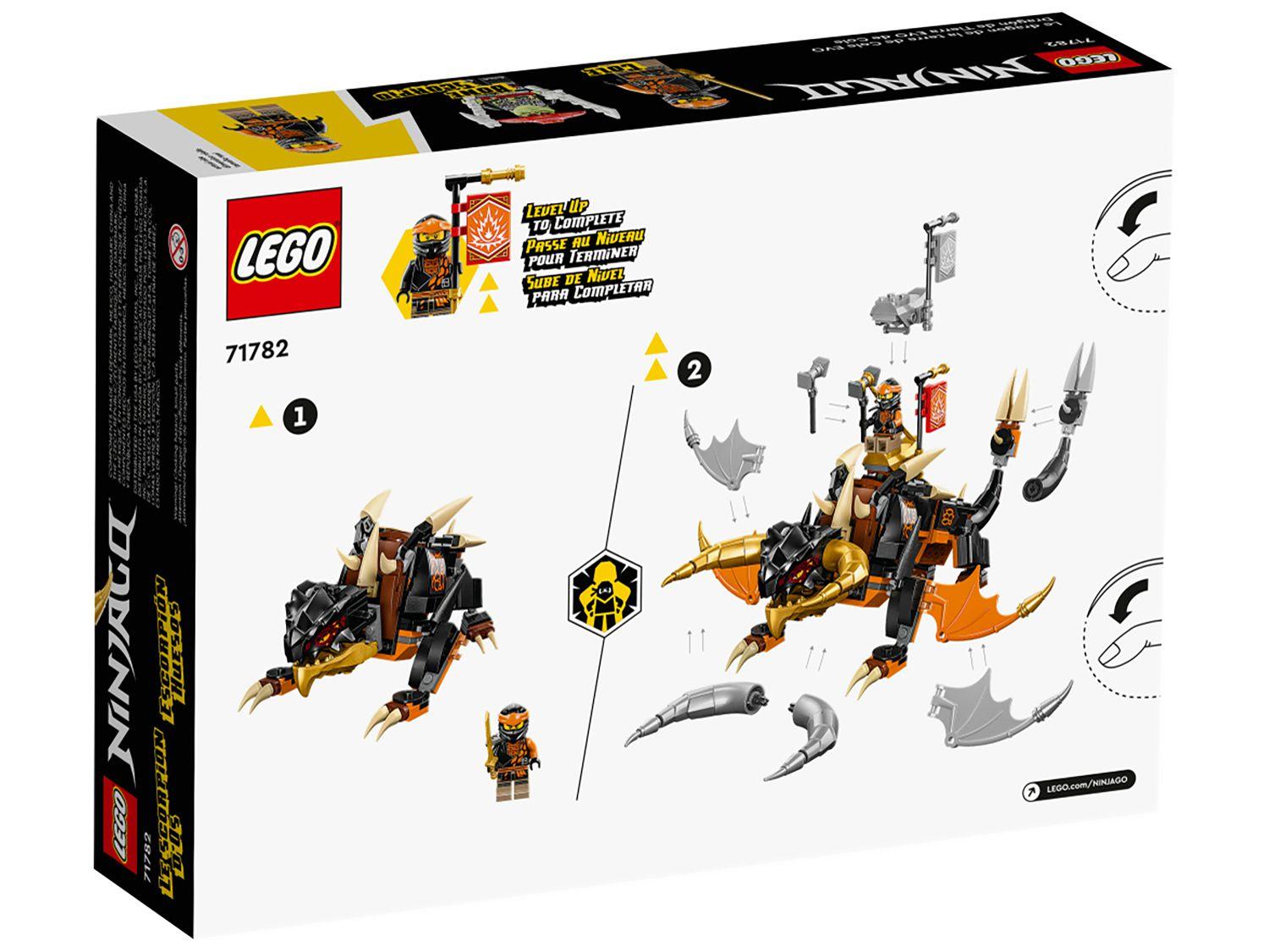LEGO Dragão da Terra de Cole EVO 285 Peças 71782